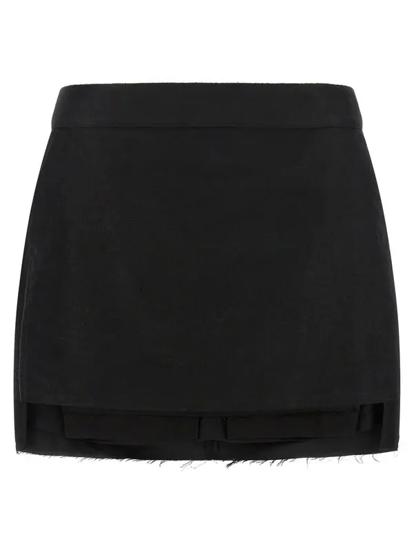 Rick Owens Fog Cutoff Skirt - Black