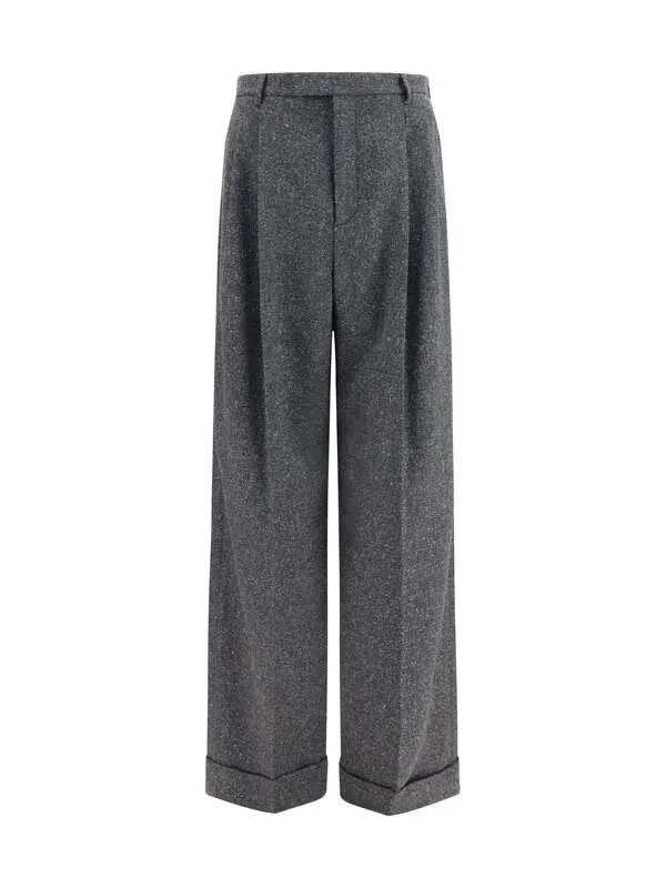 Valentino Garavani Tailored Wool And Silk-blend Pants