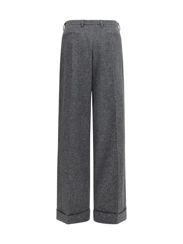 Valentino Garavani Tailored Wool And Silk-blend Pants