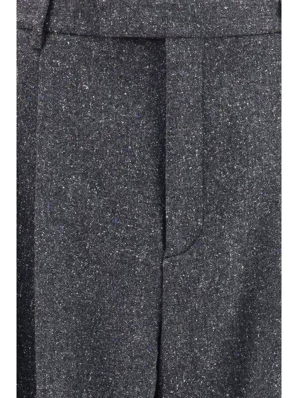 Valentino Garavani Tailored Wool And Silk-blend Pants - Gray