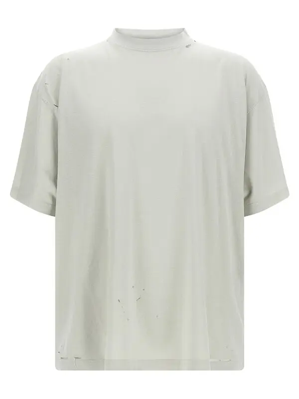 Balenciaga Blackletter Script' T-shirt - Cream