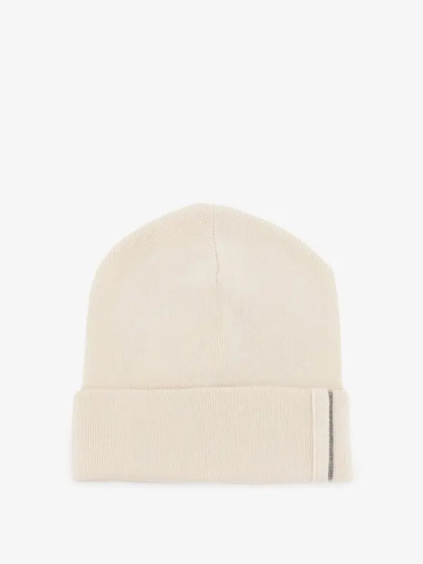 Brunello Cucinelli Cashmere Hat With Monili Detail - Multicolor