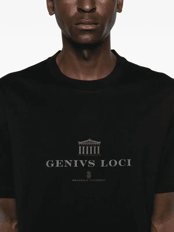Brunello Cucinelli Crew-neck T-shirt With Graphic Print