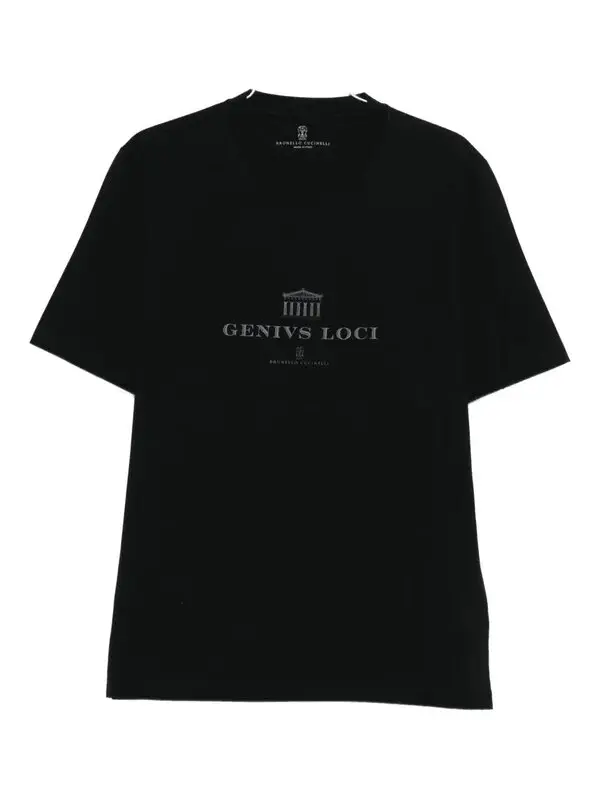 Brunello Cucinelli Crew-neck T-shirt With Graphic Print