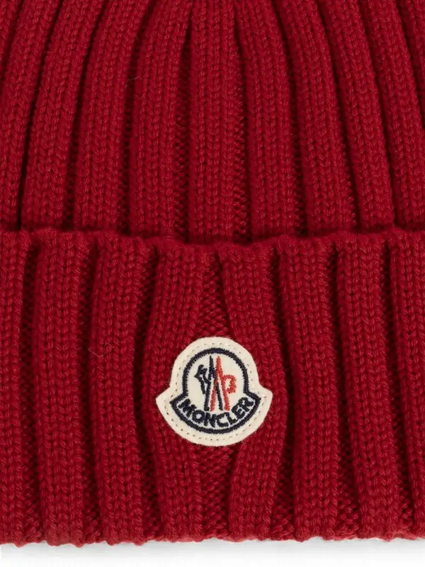 Moncler Logo Wool Beanie