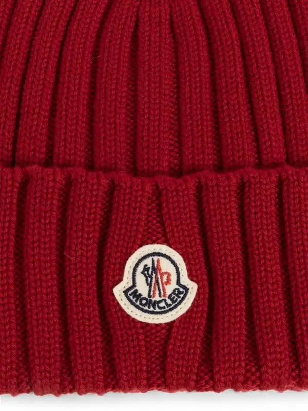 Moncler Logo Wool Beanie - Multicolor