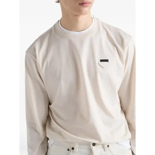 Prada Neutrals T-shirts & Vests T-shirts - Cream