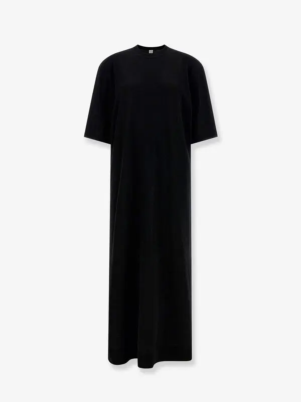 TOTEME Long Merino Wool Dress - Black