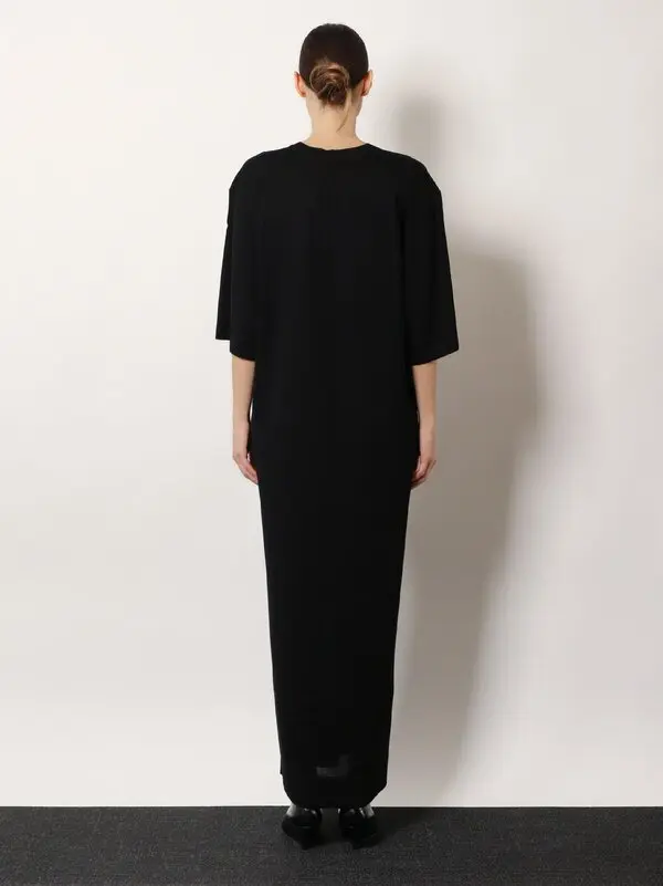 TOTEME Long Merino Wool Dress - Black