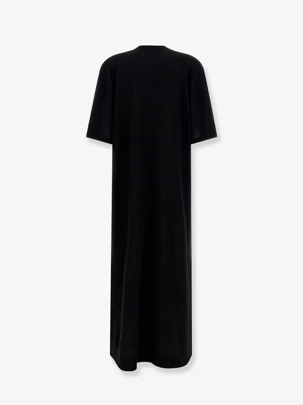 TOTEME Long Merino Wool Dress - Black