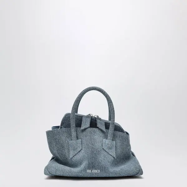 Attico La Passeggiata Mini Bag In Washed Denim - Blue