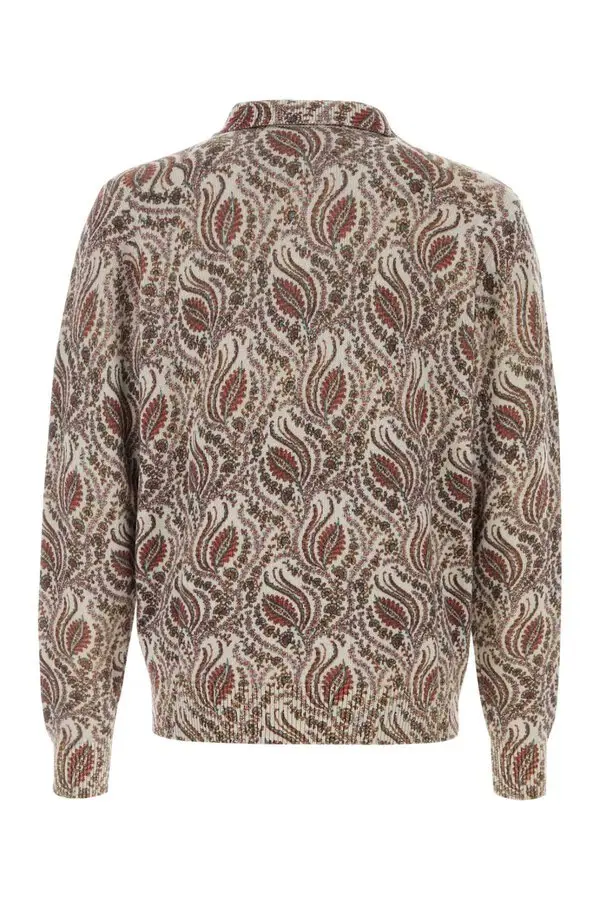 Etro Embroidered Wool Polo Shirt