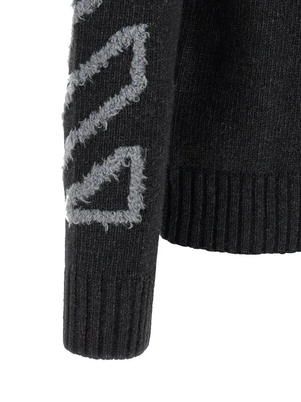 Off-White Diag Arrow Fuzzy' Sweater With Intarsia