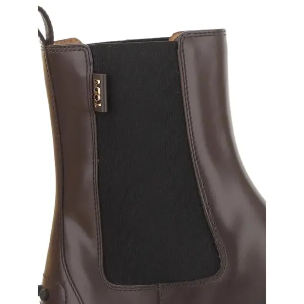 TOD'S Leather Chelsea Boot - Brown