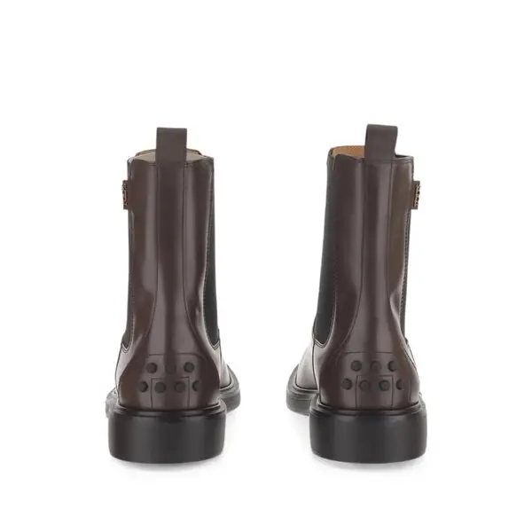 TOD'S Leather Chelsea Boot - Brown