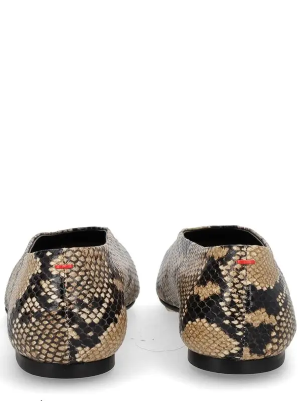 AeydĒ Snake Print Calf Leather Ballerina Betty - Multicolor