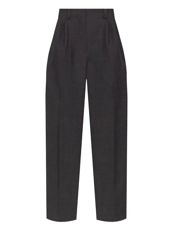 Givenchy Pleated Wool Trousers - Gray