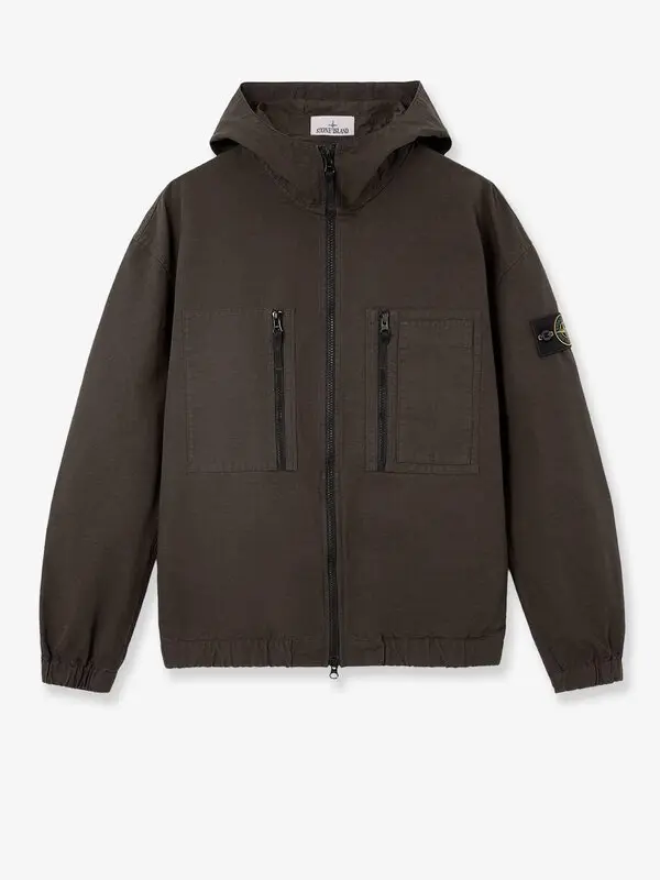 Stone Island Hooded Organic Cotton Jacket - Multicolor