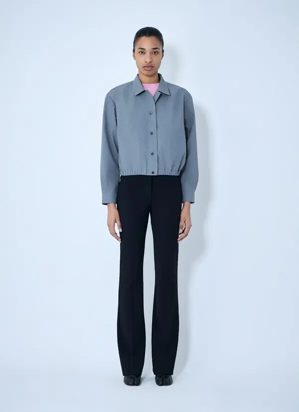 JIL SANDER Wool Cropped Shirt