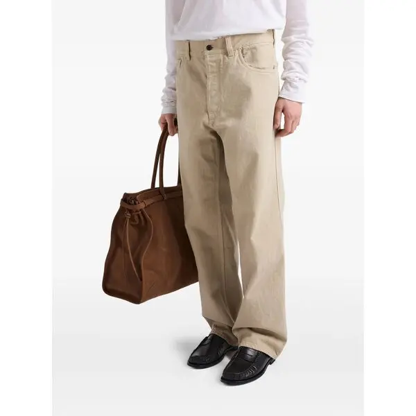 Prada Neutrals Denim Regular & Straight-leg Jeans