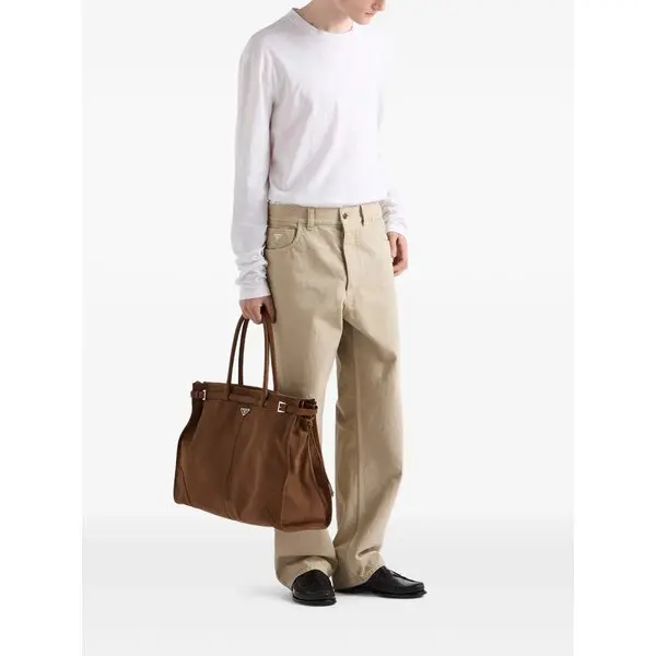 Prada Neutrals Denim Regular & Straight-leg Jeans