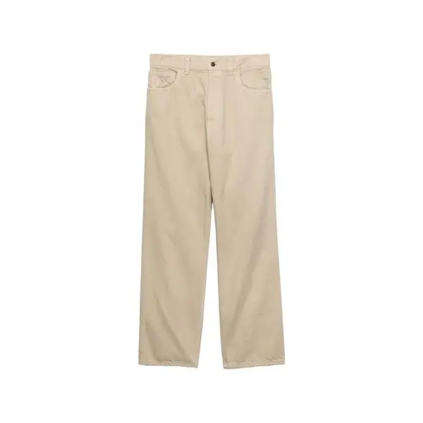 Prada Neutrals Denim Regular & Straight-leg Jeans - Cream