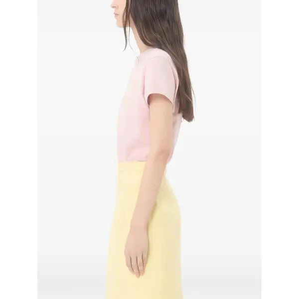 Valentino Garavani Logo Print Cotton T-shirt - Pink