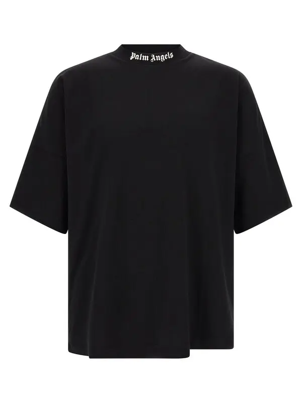 Palm Angels Logo Print T-shirt - Black