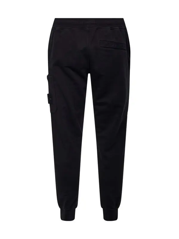 Stone Island Black Organic Cotton Jogger Trousers - Multicolor