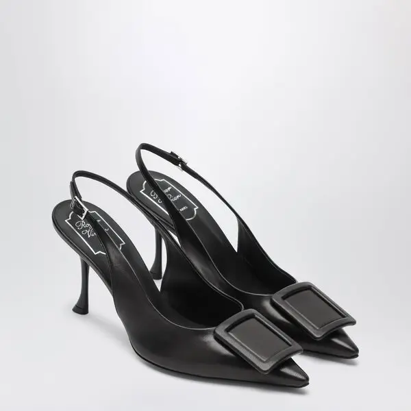ROGER VIVIER Nappa Leather Slingbacks - Black