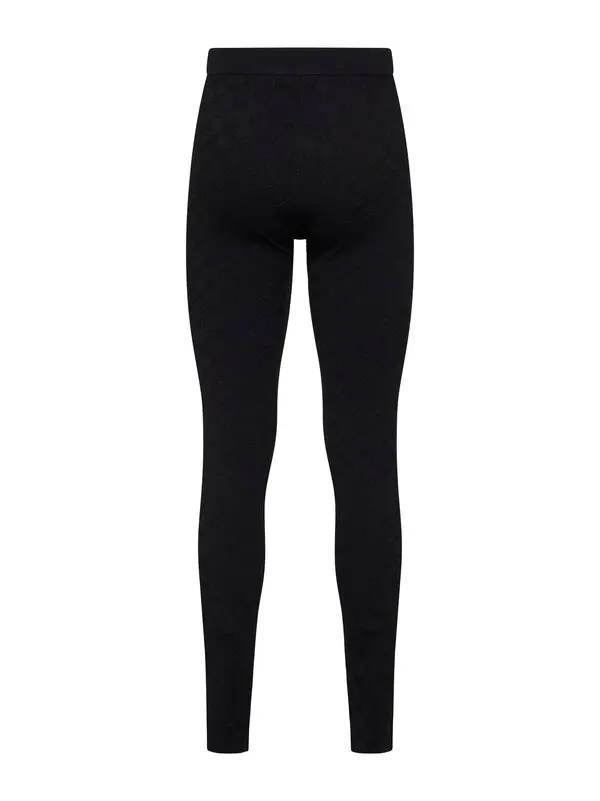 Gucci Gg Jacquard Ultrafine Stretch Viscose Blend Leggings