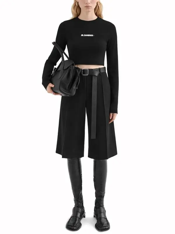 JIL SANDER Cropped Top With Logo