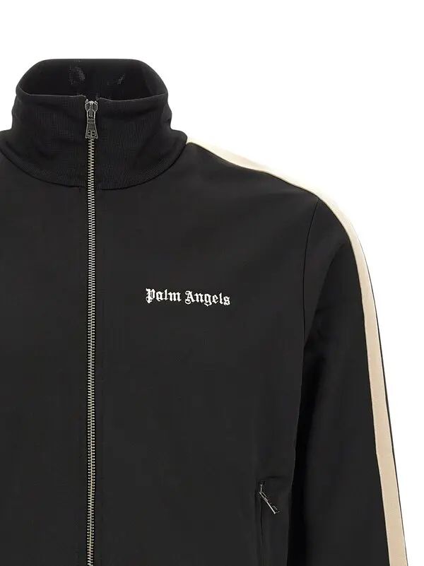 Palm Angels Classic Track Banded Sweatshirt - Black