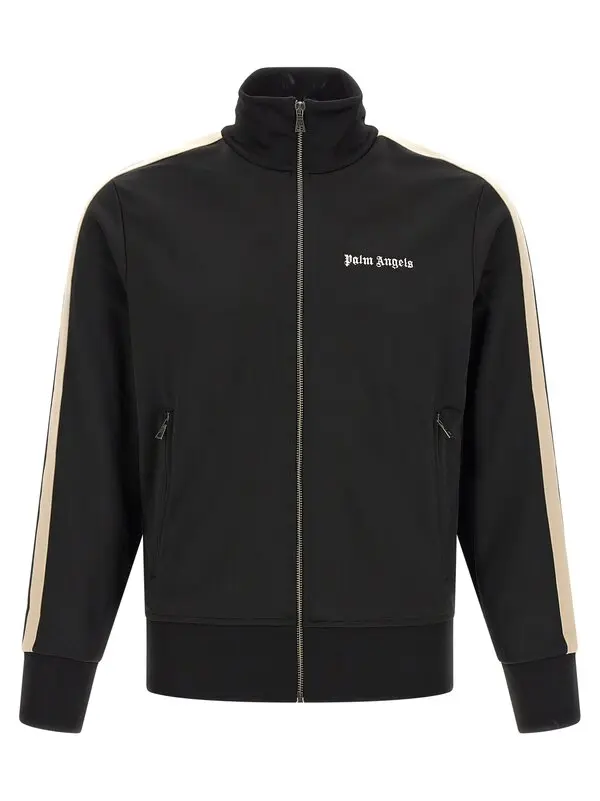 Palm Angels Classic Track Banded Sweatshirt - Black