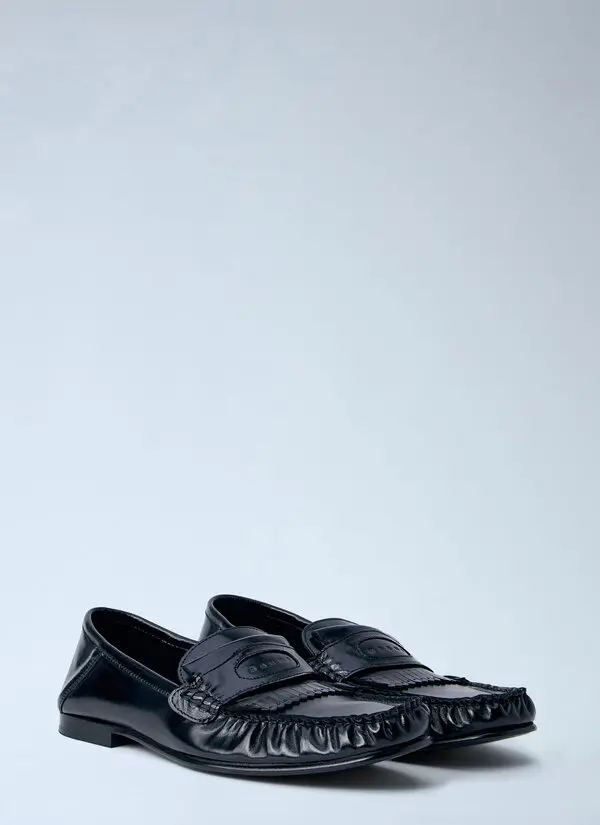 Marni Leather Loafers - Black