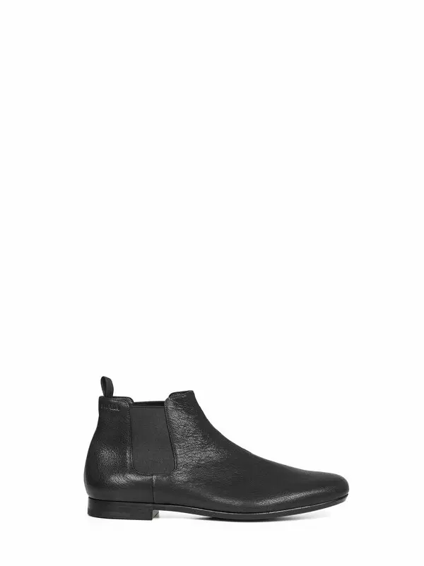 Prada Calzature Black Leather Chelsea Boots - Multicolor