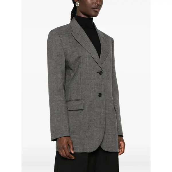 Prada Grey Jackets Blazers