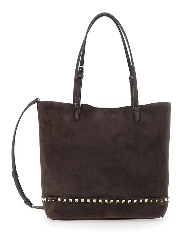 Valentino Garavani Rockstud Suede Tote - Multicolor