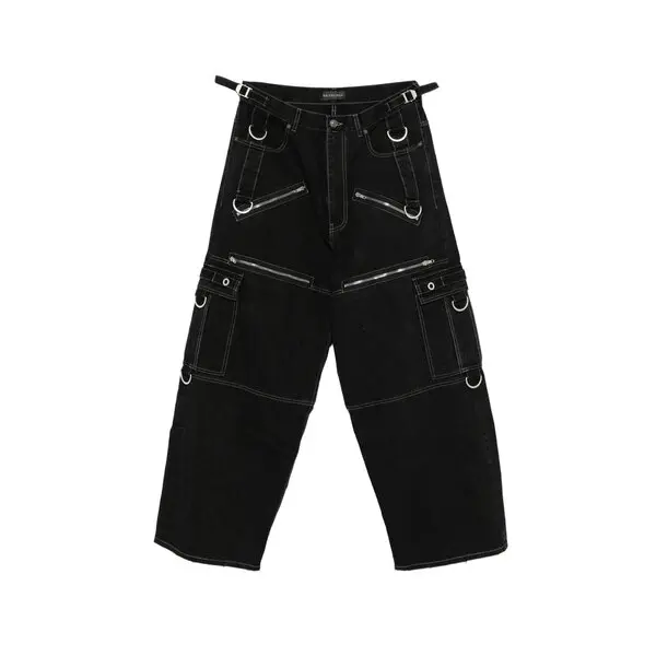 Balenciaga Denim Regular And Straight-leg Jeans - Black
