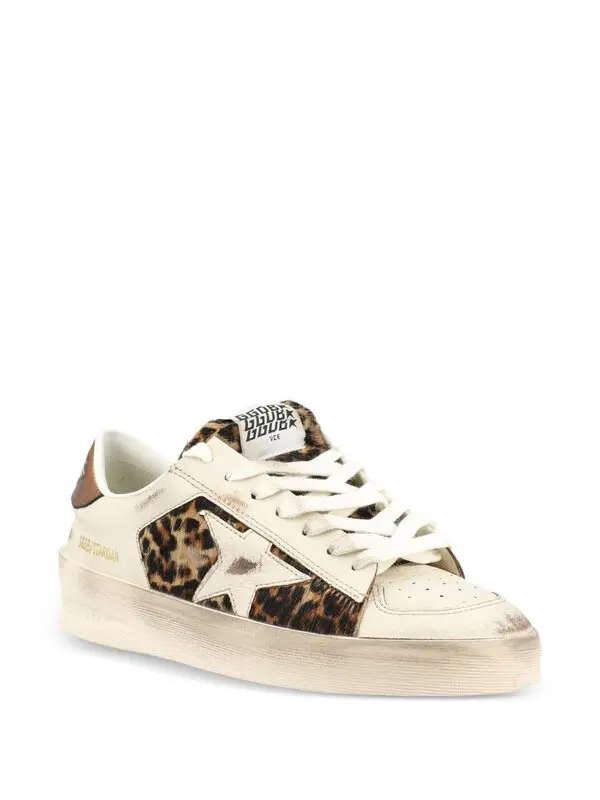 GOLDEN GOOSE Stardan Leather Sneakers - Multicolor