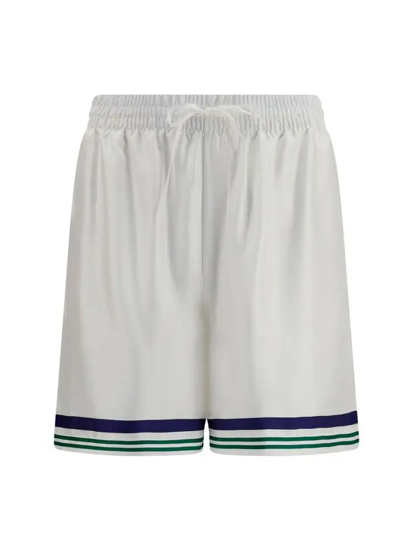 Casablanca Hotel Crest Shorts - White