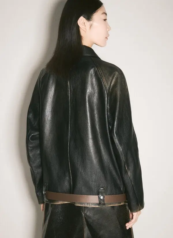 Prada Leather Blouson Jacket