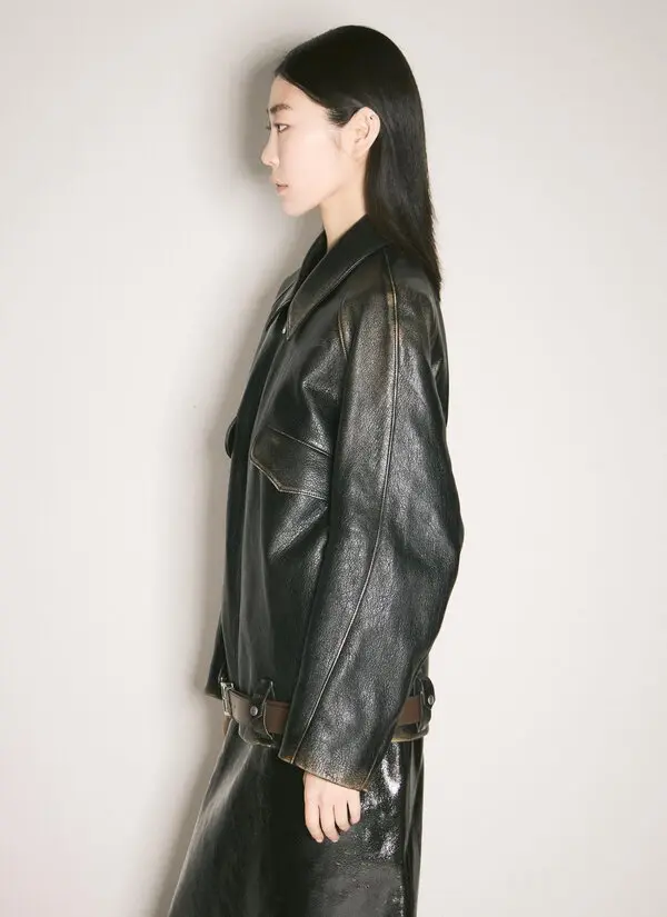 Prada Leather Blouson Jacket