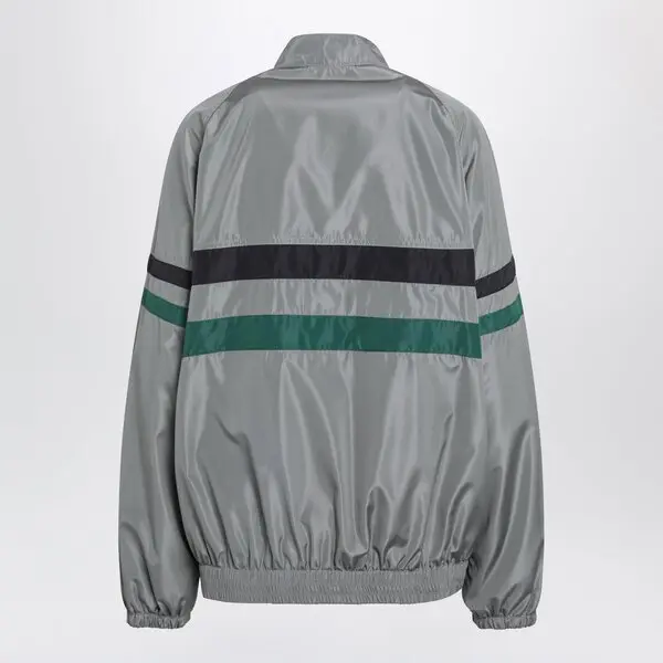 Miu Miu Tech Silk Blouson - Gray