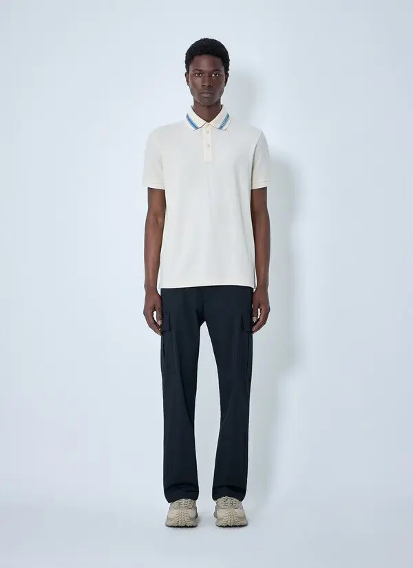 Moncler Polo Shirt With Contrast Collar