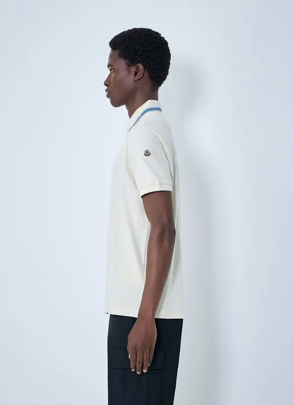 Moncler Polo Shirt With Contrast Collar