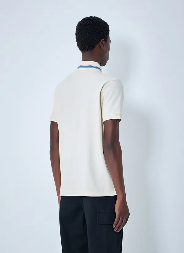 Moncler Polo Shirt With Contrast Collar