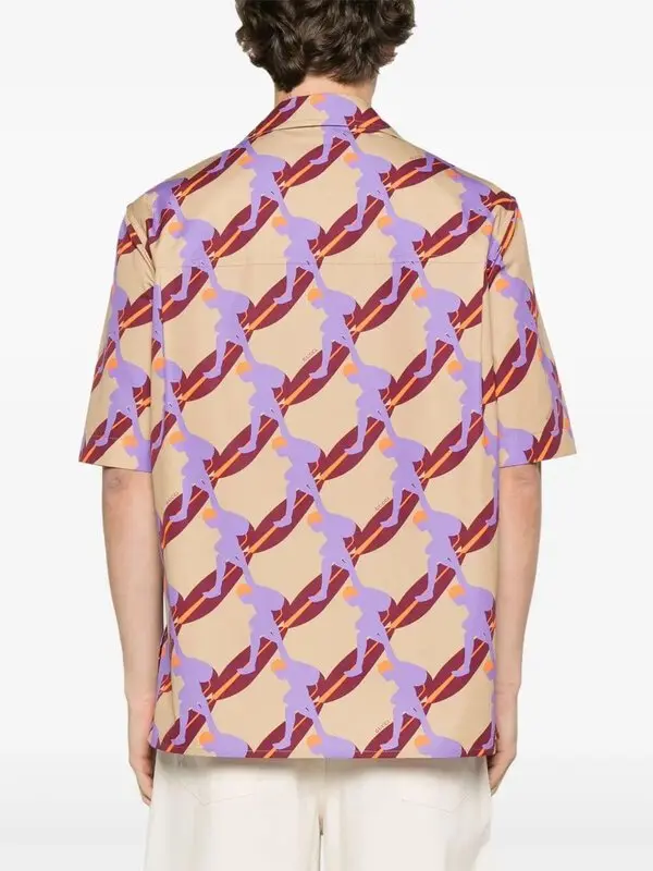 Gucci Twisted Surf On Pop` Print Shirt - Multicolor