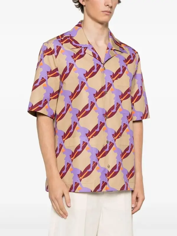 Gucci Twisted Surf On Pop` Print Shirt - Multicolor