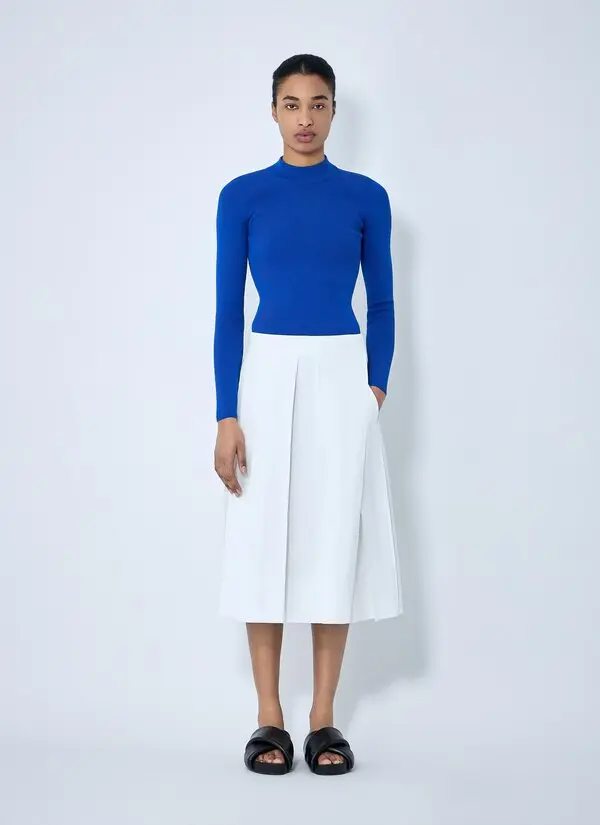 JIL SANDER Pleated Midi Skirt